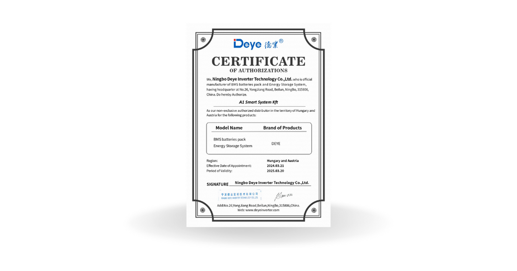 Hivatalos Deye ESS disztribútorok lettünk! – Energrosso - Magyarország